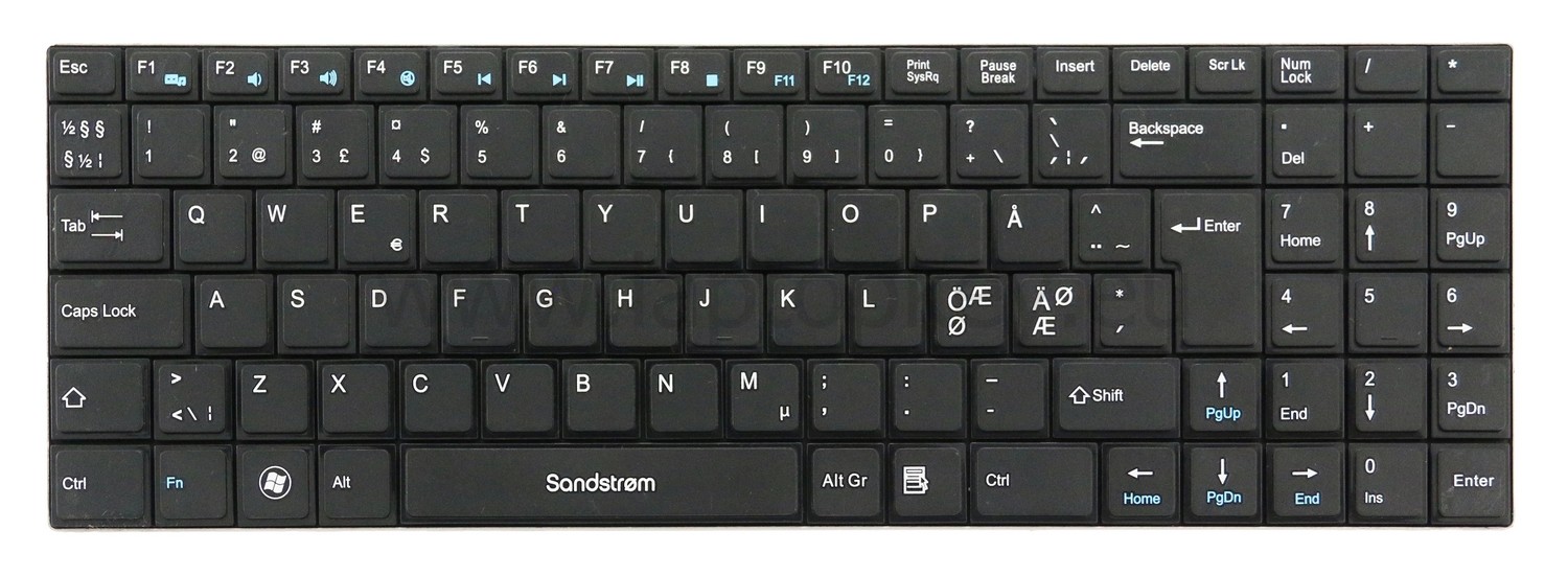 Sandstrom 2.4GHz Wireless Keyboard Losse toetsen voor toetsenbord Kopen ...